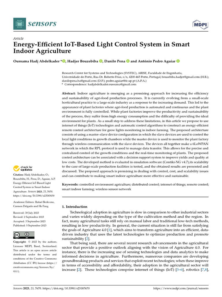 Energy-Efficient IoT-Based Light Control System in Smart Indoor ...