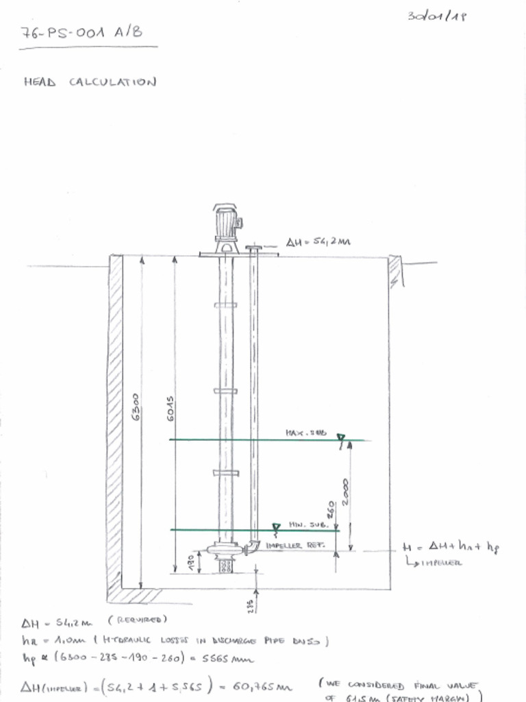 VS4 Head Calculation Method - TURO | PDF