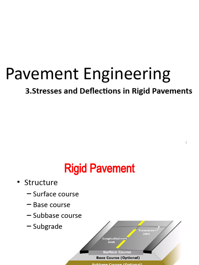 C - 3-Stresses and Deflections in Rigid Pavements | PDF