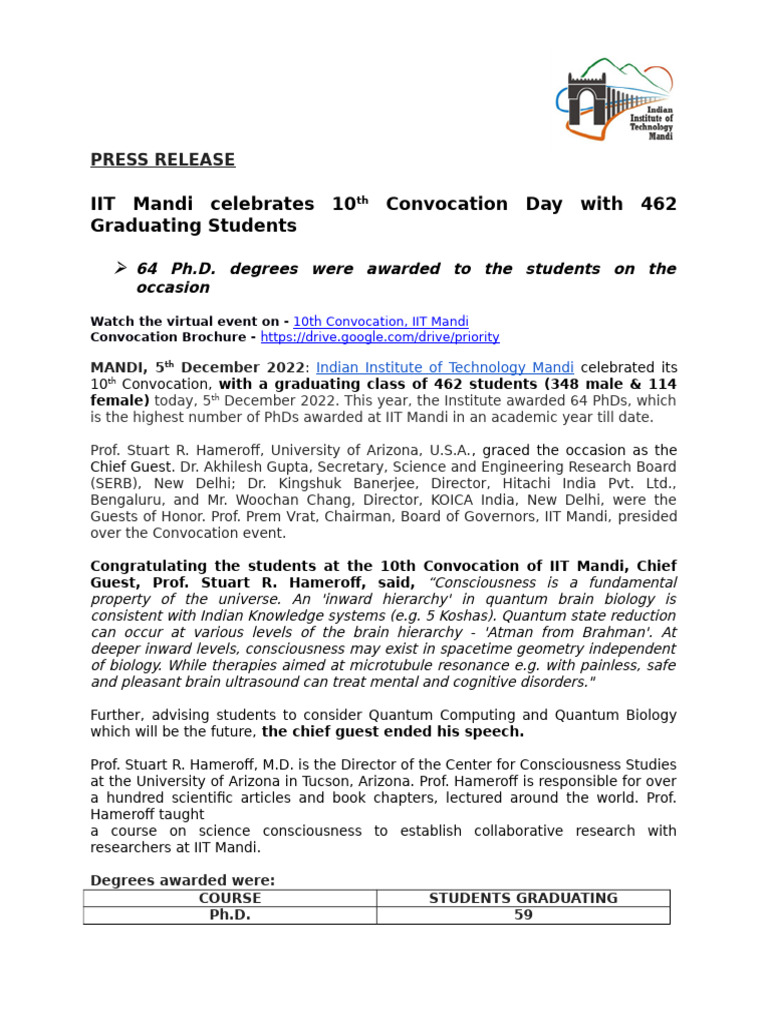 10th Convocation | PDF