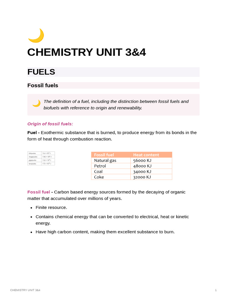 Chemistry Unit 3&4 | PDF | Redox | Chemical Reactions