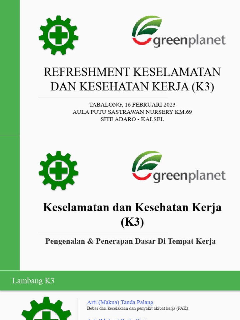 Dasar-Dasar Keselamatan Dan Kesehatan Kerja (K3) | PDF