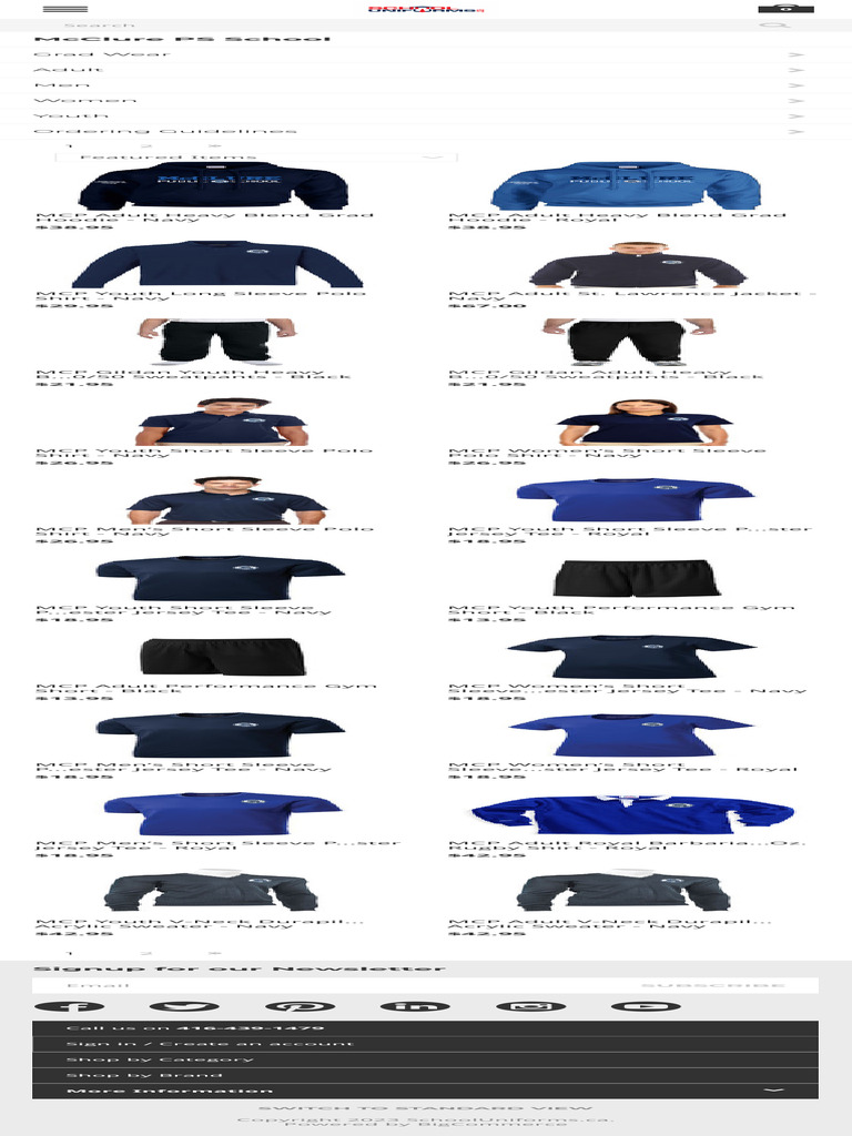 McClure PS School SchoolUniforms - Ca | PDF | Uniforms | Softlines (Retail)