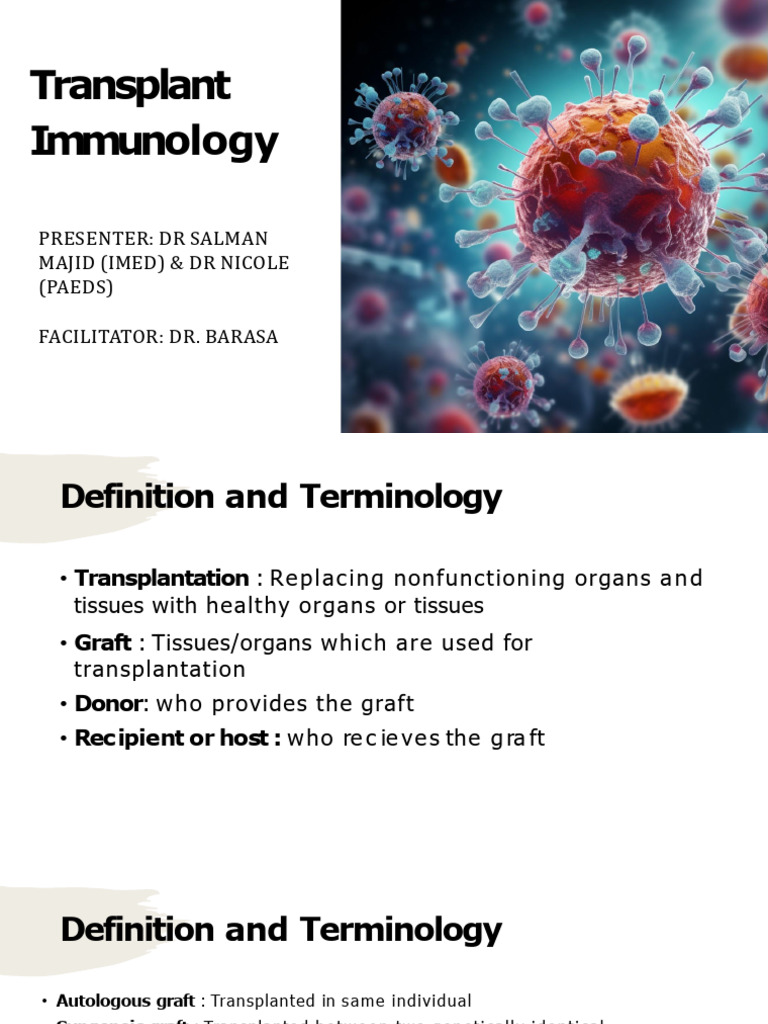 Transplant Immunology Final Draft | PDF | Transplant Rejection | Major ...