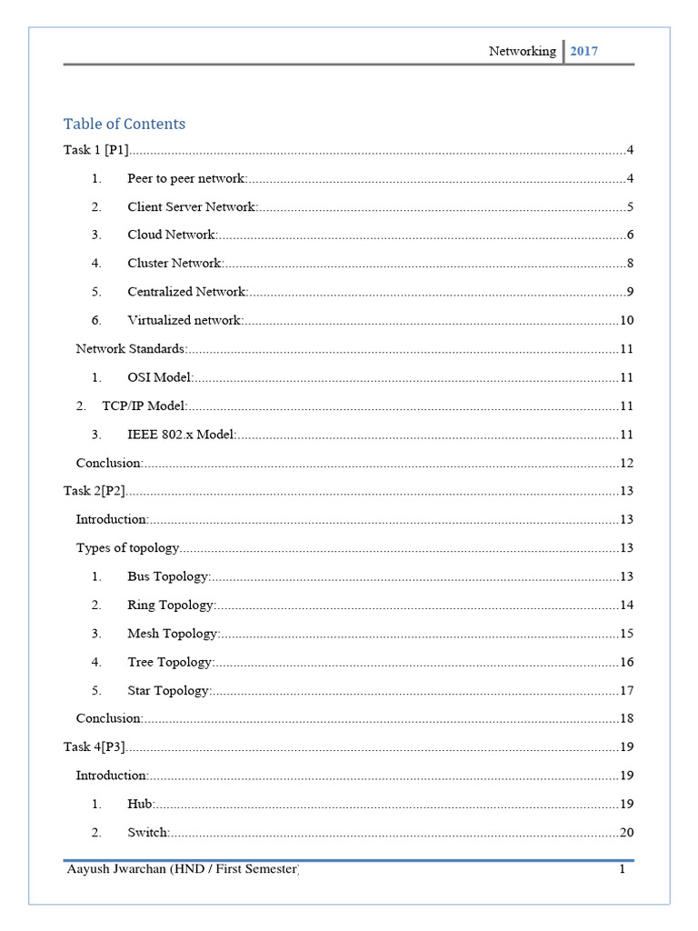 Networking 1 | PDF | Network Topology | Computer Network