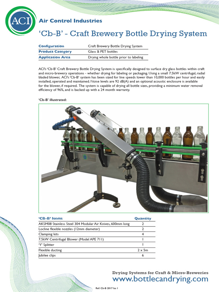 Craft Brewery Bottle Drying System | PDF