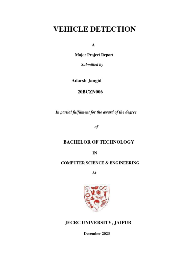 Adarsh Report | PDF | Machine Learning | Support Vector Machine