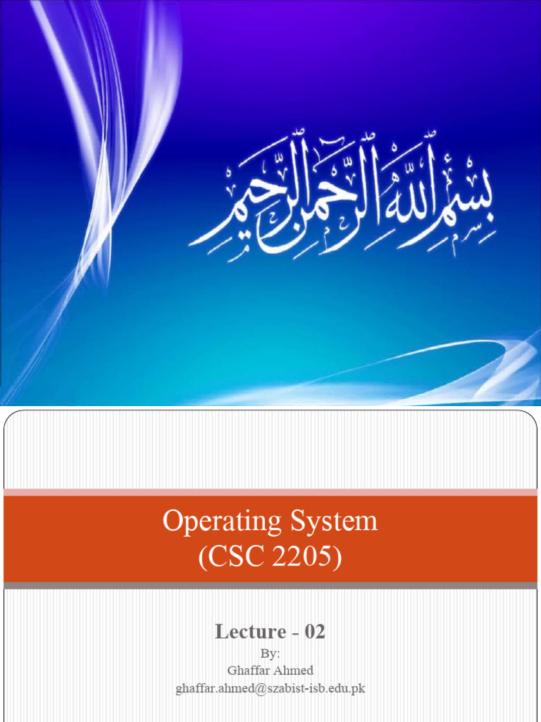 Operating System | PDF | Operating System | Process (Computing) Operating System | PDF | Operating System | Process (Computing)