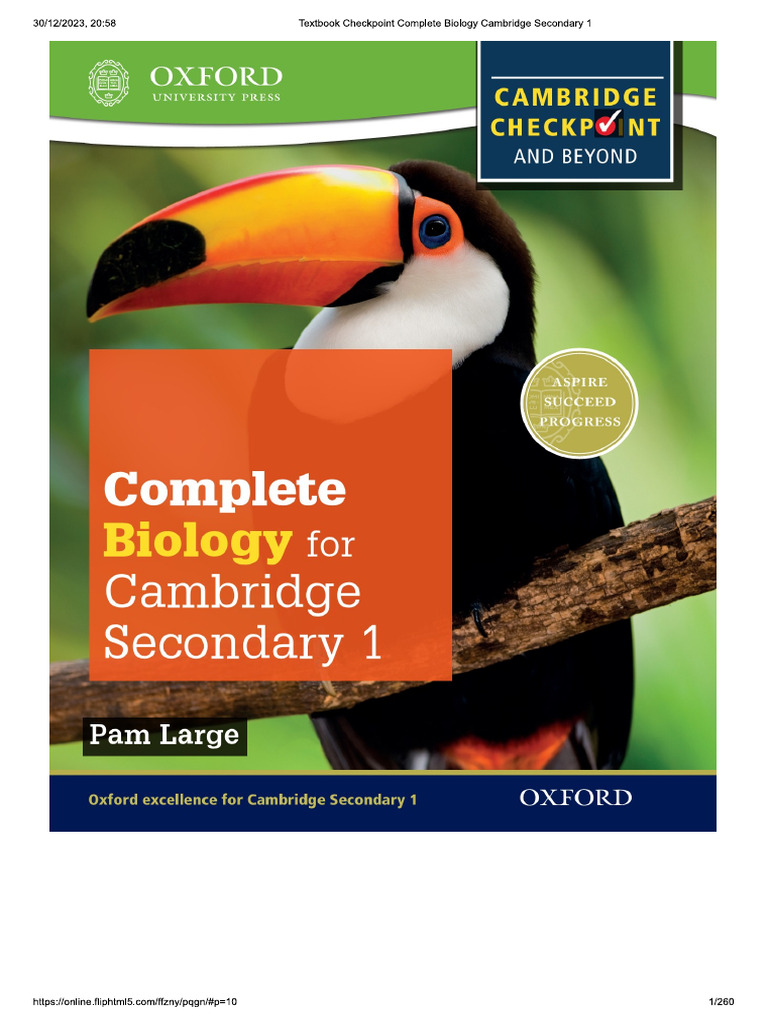 Textbook Checkpoint Complete Biology Cambridge Secondary 1 | PDF