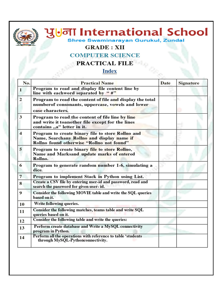 CS XII Practical 23 | PDF | Letter Case | Databases CS XII Practical 23 | PDF | Letter Case | Databases