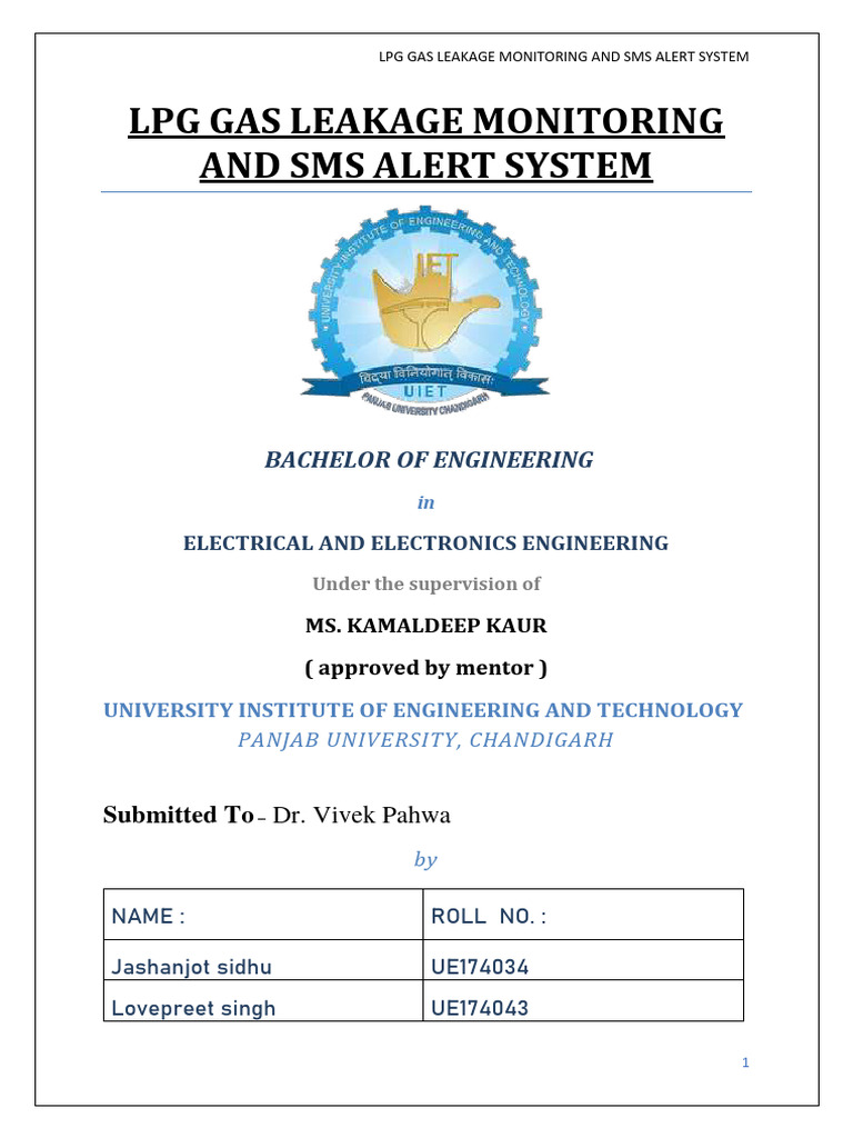 Gas Leakage Monitoring and SMS Alert System. | PDF | Diode | Arduino