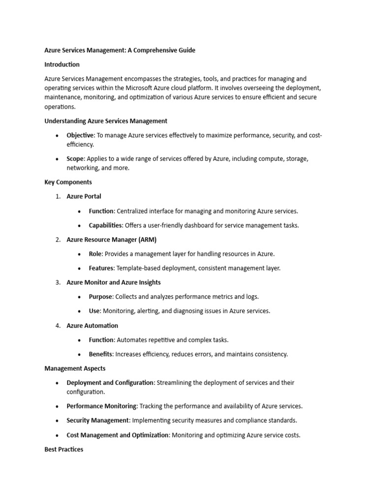 Azure Services Management | Download Free PDF | Microsoft Azure | Cloud ... Azure Services Management | Download Free PDF | Microsoft Azure | Cloud ...