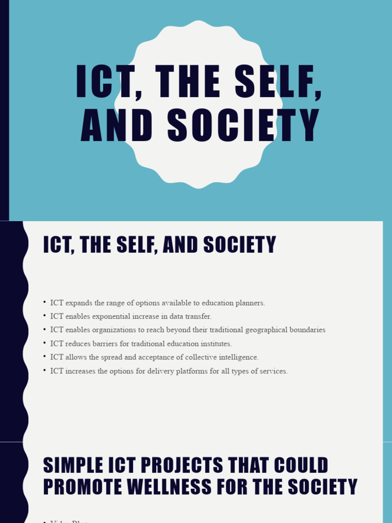 ICT Projects for Self and Society Wellness | PDF