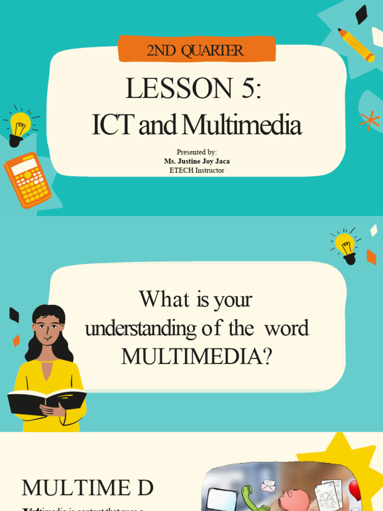 Lesson 5 - ICT and Multimedia | PDF