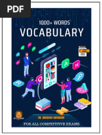Advanced English Vocabulary List With Meanings & Examples | PDF | Adjective