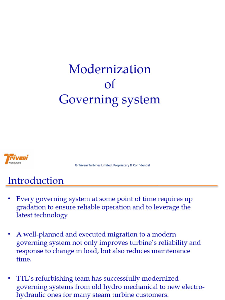 Modernization of Governing System. | PDF | Actuator | Energy Conversion