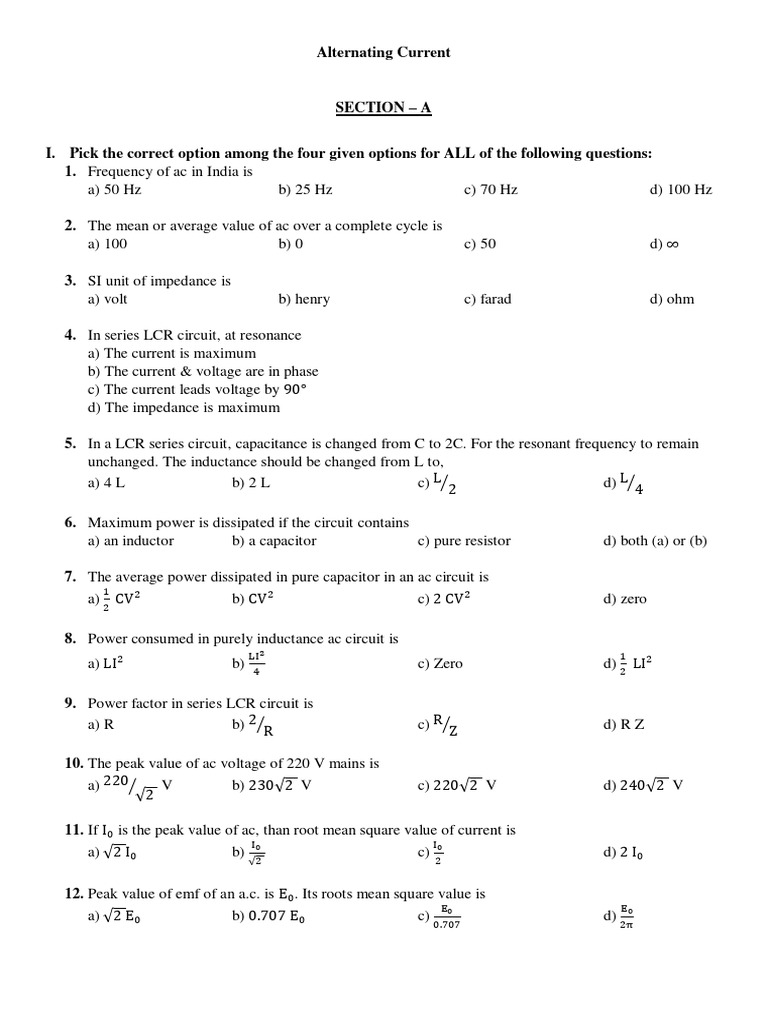 Alternating Current | PDF | Transformer | Inductor