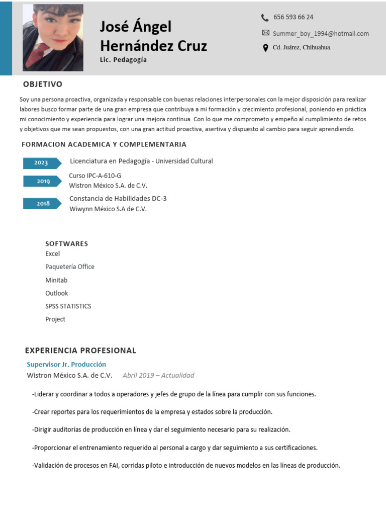 CV Angel Hernandez Cruz | PDF