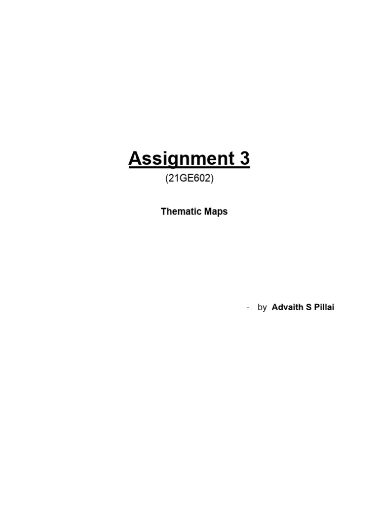 GIS Assignment3 | PDF | Earth Sciences | Cartography