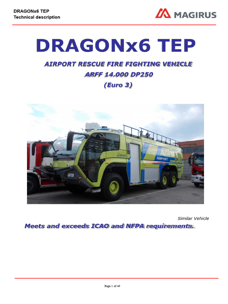 Dragonx6 TEP: Advanced ARFF Vehicle | PDF