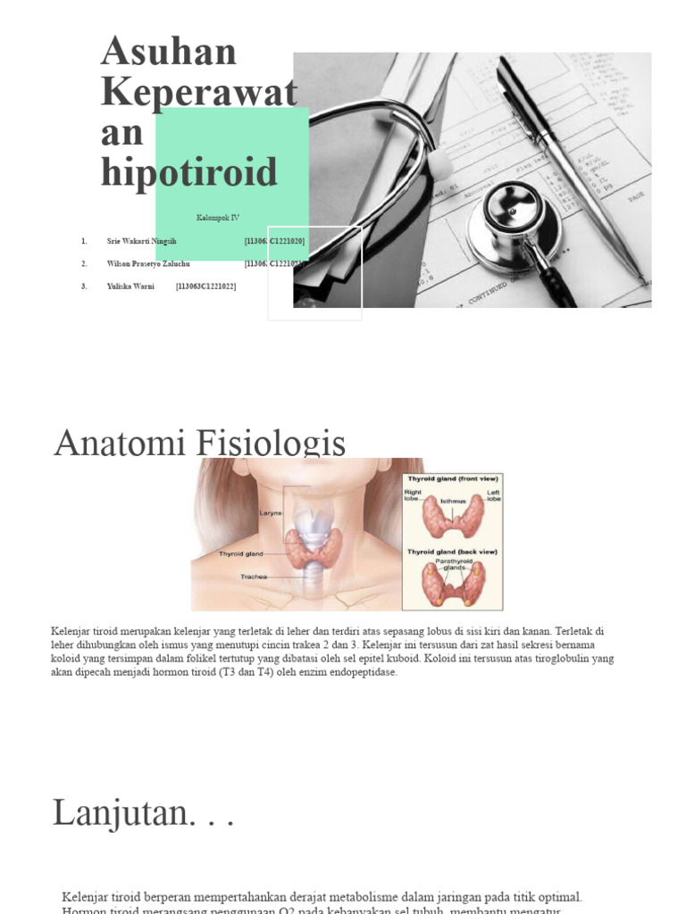 Asuhan Keperawatan Hipotiroid | PDF