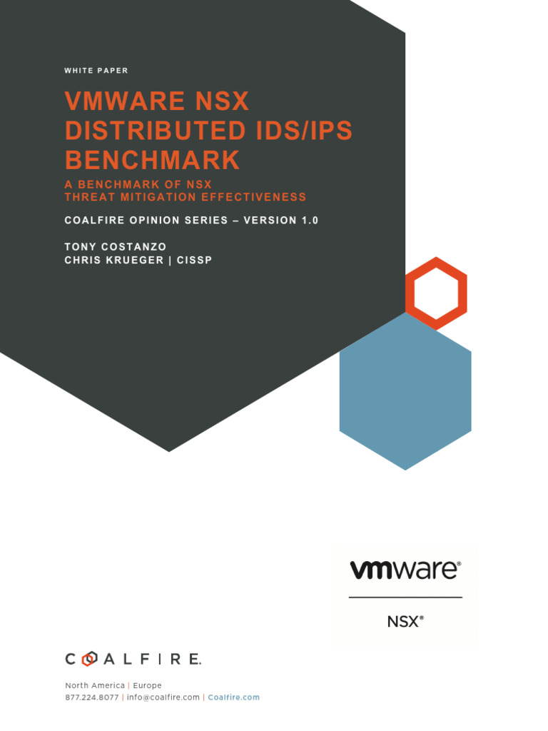 2020 VMware NSX IDS IPS Benchmark v1.0 | PDF | Firewall (Computing) | Computer Network