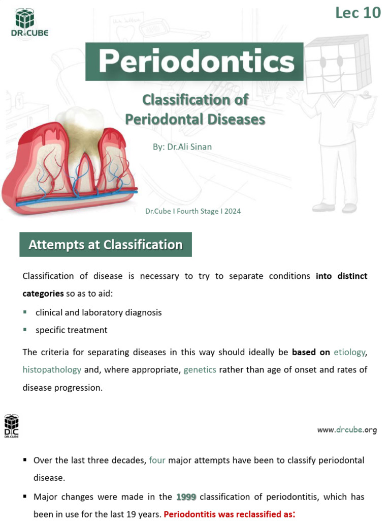 Perio Lec.10 Classification of Periodontitis P.1 2 | PDF ...