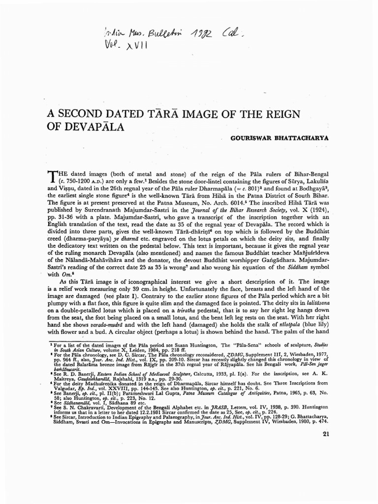 1982 A Second Dated Tara Image of The Re | PDF