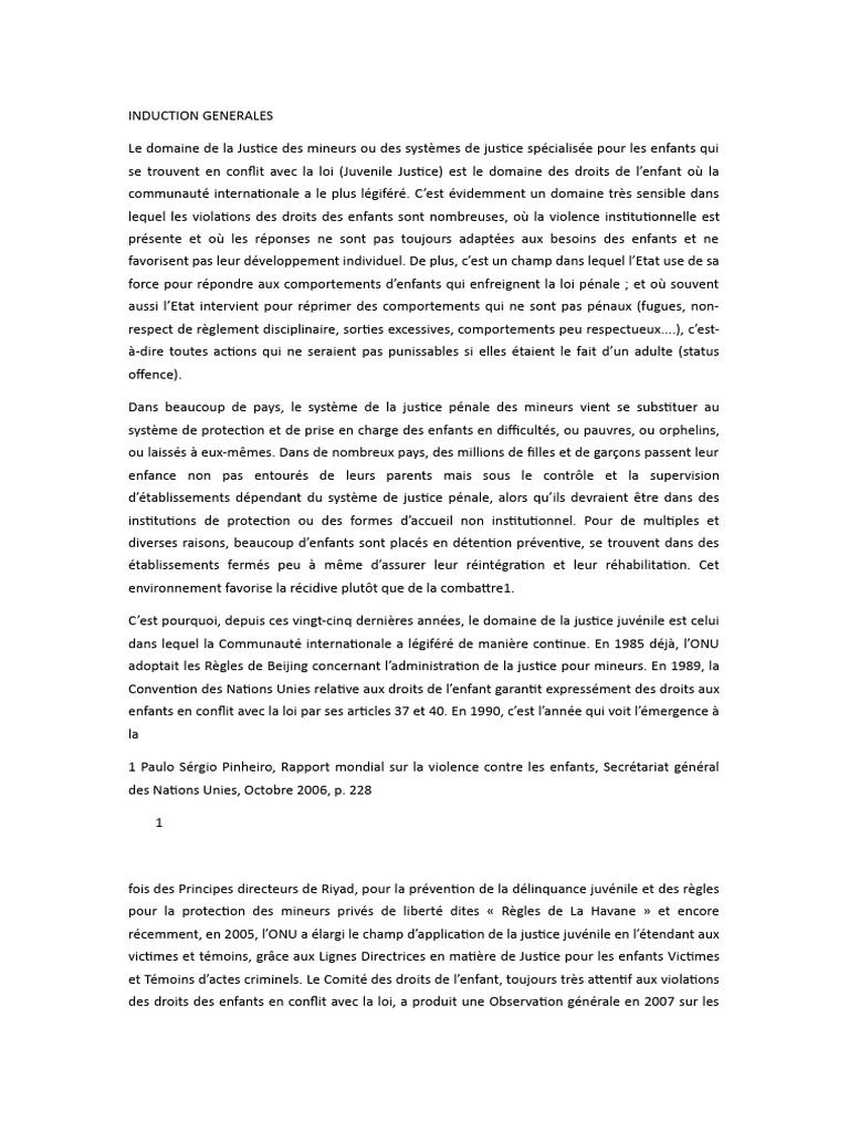 Enfants en Conflits Avec La Loi | PDF | Sciences sociales