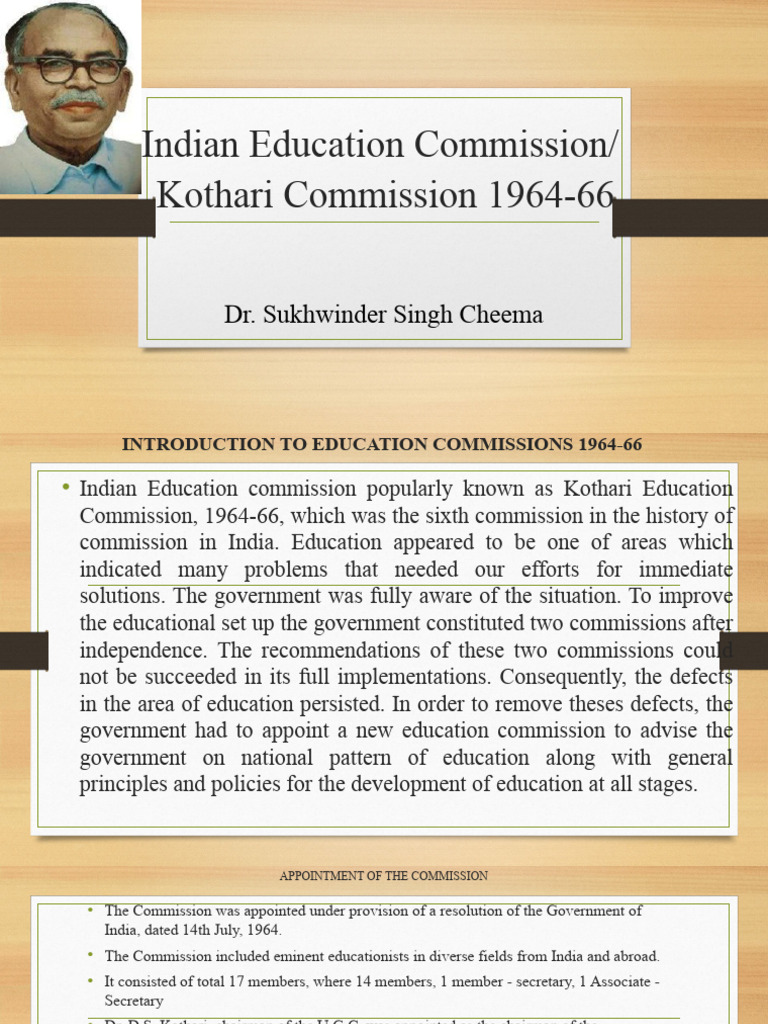 Kothari Commission on Indian Education | PDF | Schools | Teachers