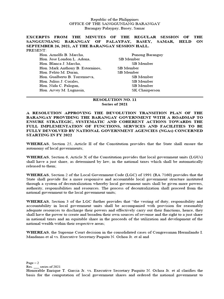 Template-Sb-Resolution-Approving-The-Barangay-Dtp | PDF Template-Sb-Resolution-Approving-The-Barangay-Dtp | PDF