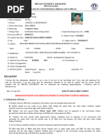 Convocation Application Form | PDF