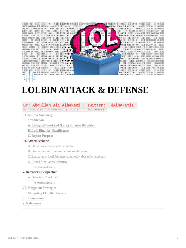 Lolbin Attack & Defense PDF | PDF | Malware | Security