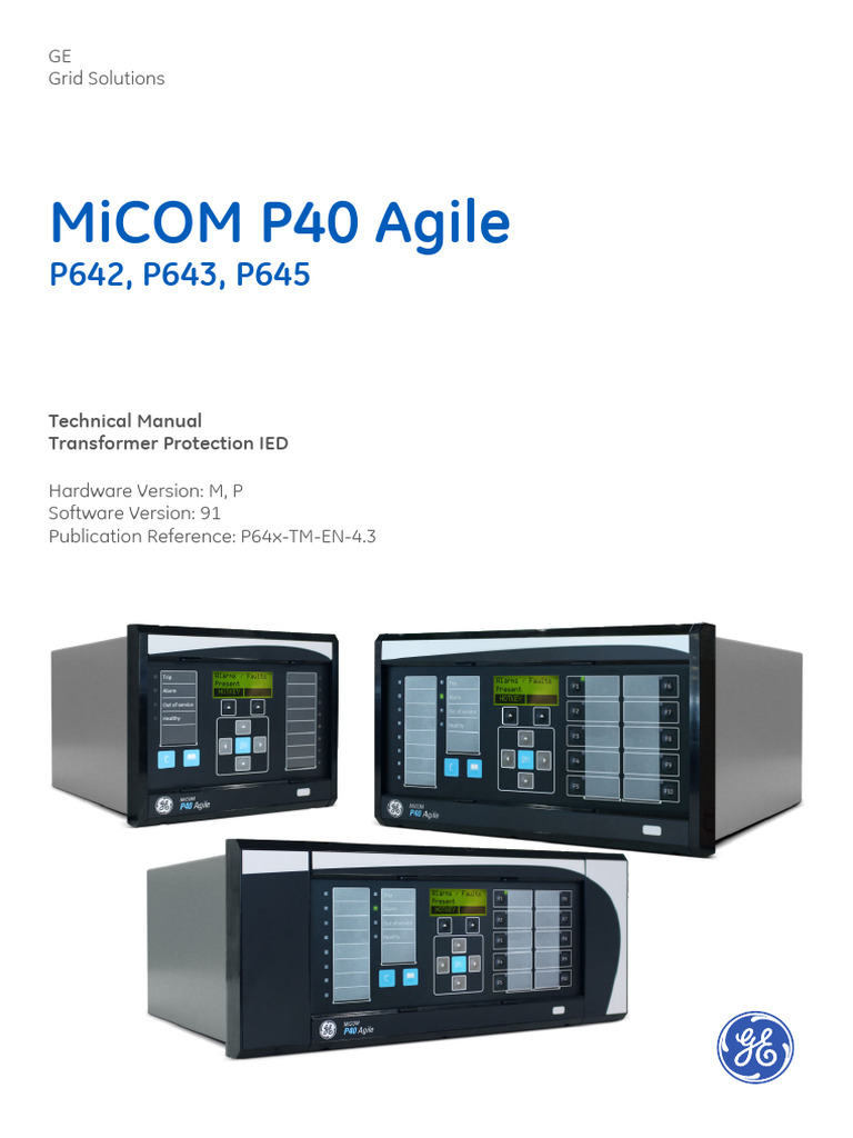 Micom P40 Agile: Ge Grid Solutions | PDF