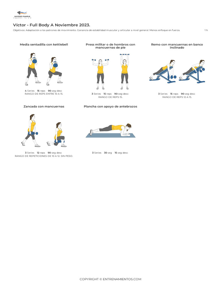 Víctor - Full Body A Noviembre 2023. | PDF