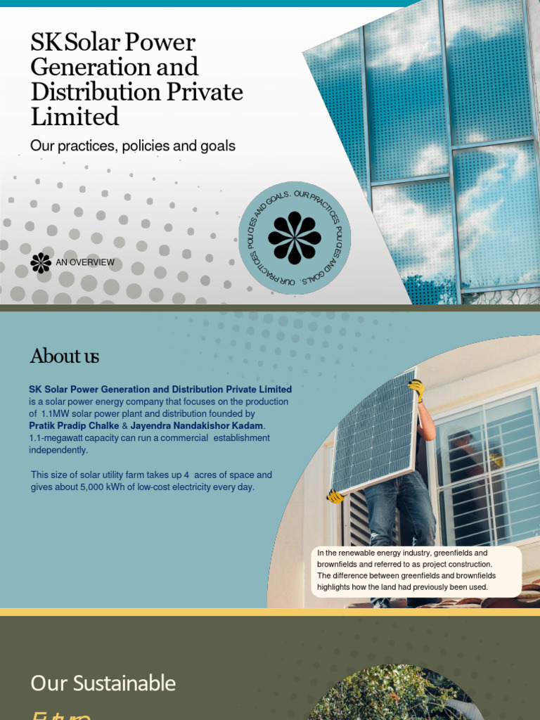 SK Solar Company Profile 1.1MW | PDF | Solar Power | Renewable Energy