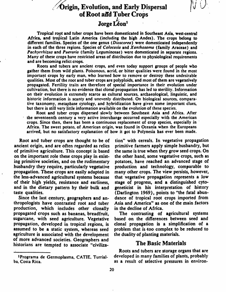 Origin Evolution and Early Dispersal | PDF