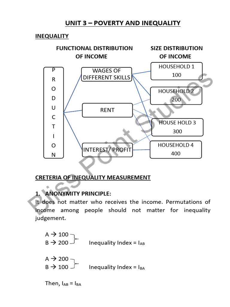 Unit 3 - Poverty and Inequality | PDF