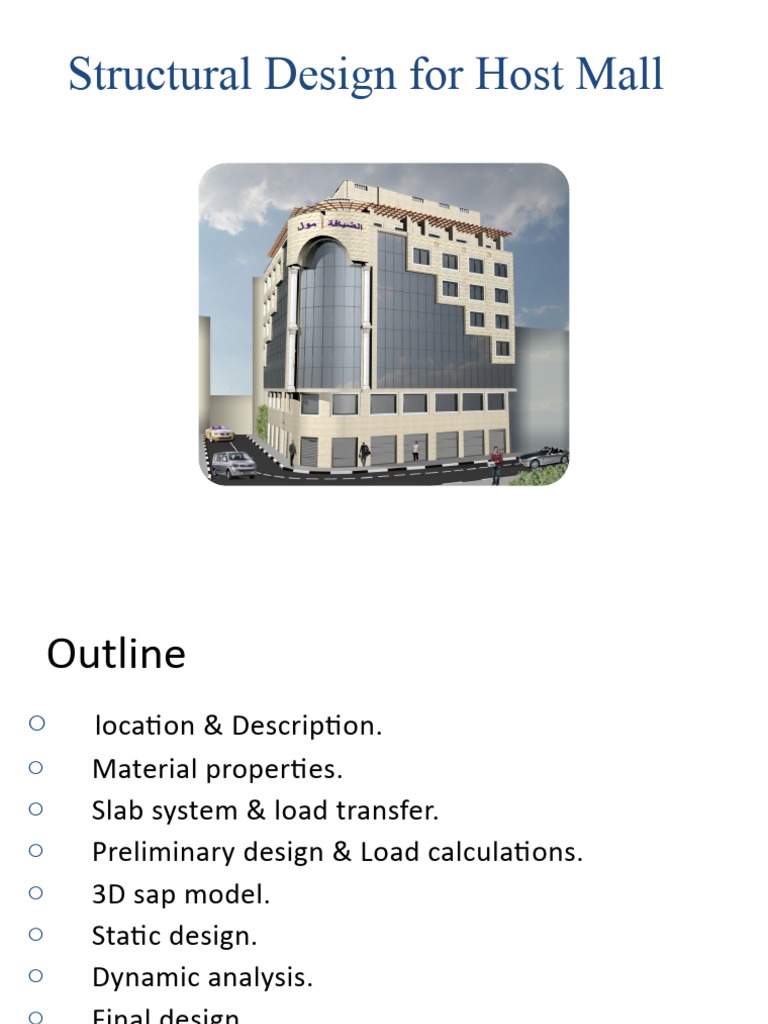 Structural Design For Host Mall | PDF | Beam (Structure ...