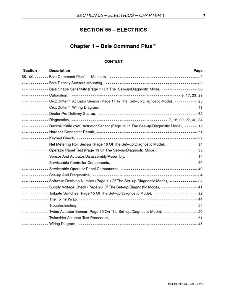 Bale Command Plus Monitor | PDF | Screw | Actuator