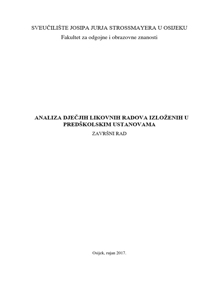 Analiza Likovnih Radova | PDF