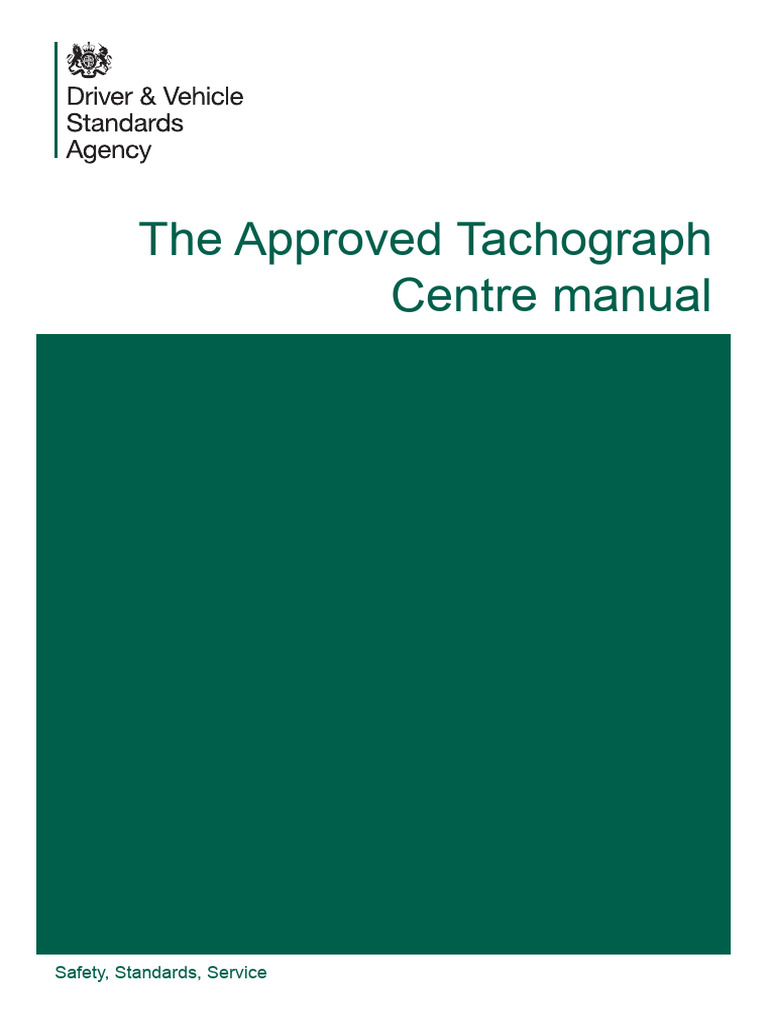Approved Tachograph Centre Manual | PDF