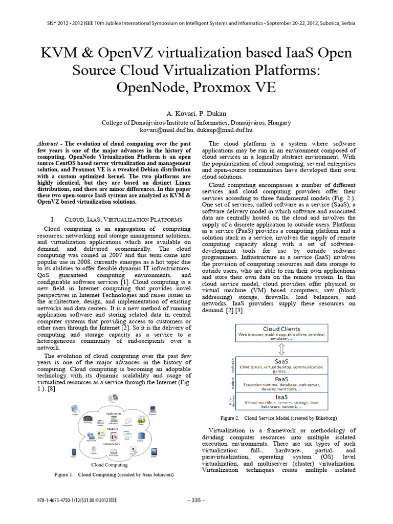 Kova Ri 2012 | PDF | Virtual Machine | Cloud Computing