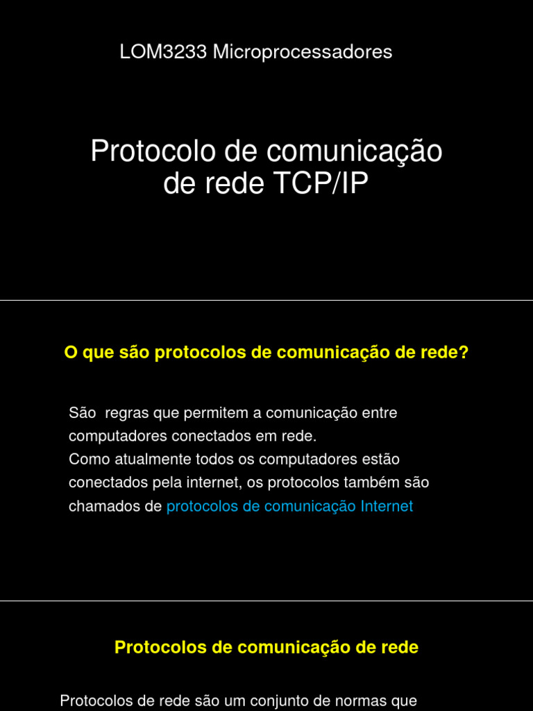 Protocolo TCP/IP no Windows 7 | PDF | Suíte de protocolo de internet | Sistema de Nomes de ...