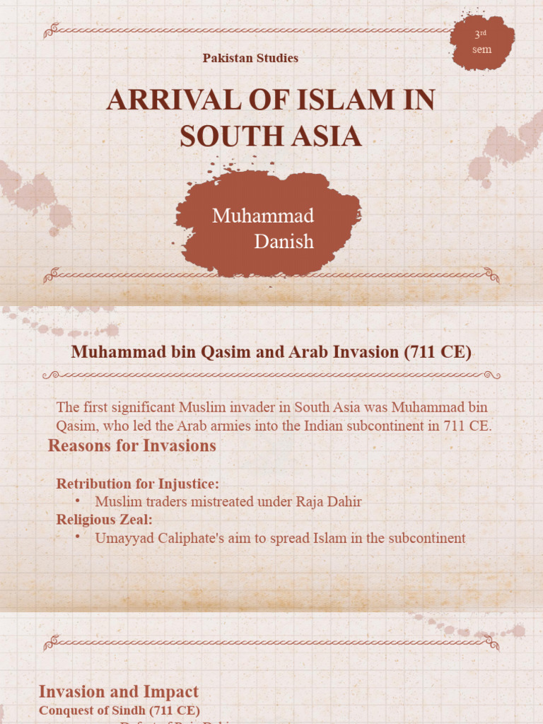 Arrival of Islam in South Asia 2 | PDF | Asia
