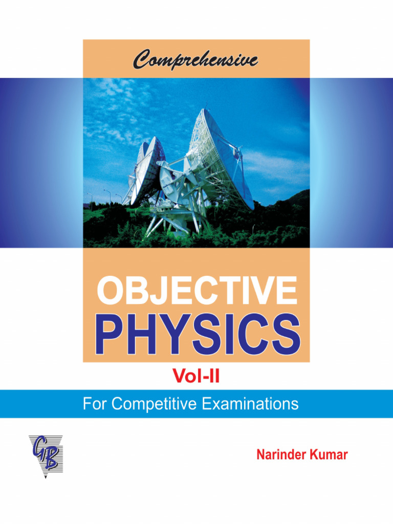 Comprehensive Objective Physics For Iit Jee Neet Competitive Exams ...