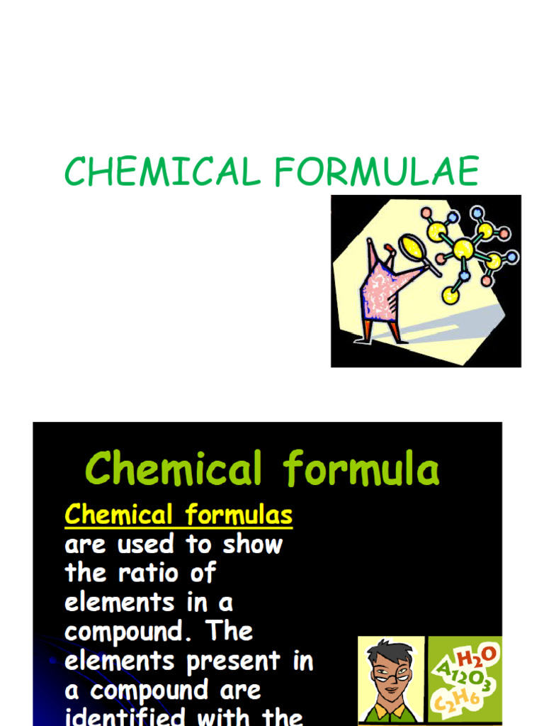 Understanding Chemical Formulae | PDF | Ion | Chemical Compounds