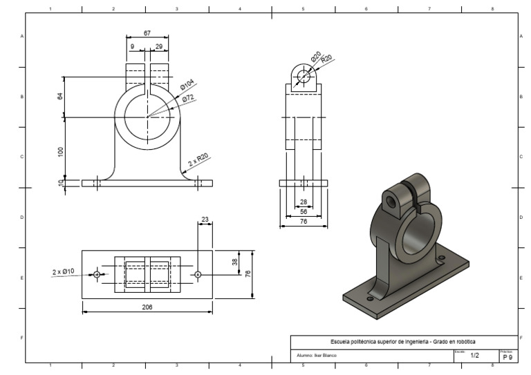 Ejercicio Fusion.360.pfd | PDF