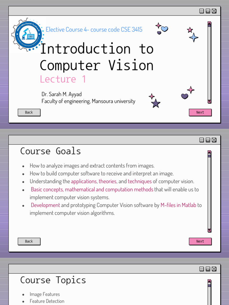 CV - Lecture 1 - Iintroduction | PDF | Computers