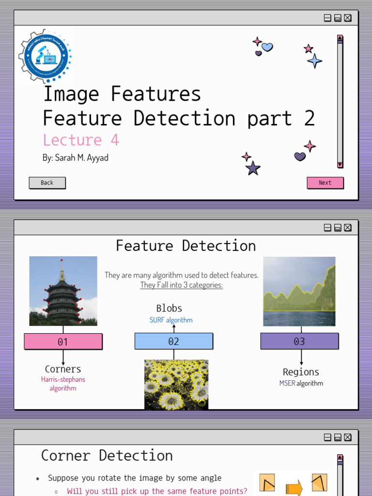 CV - Lecture 4 - Feature Detection | PDF